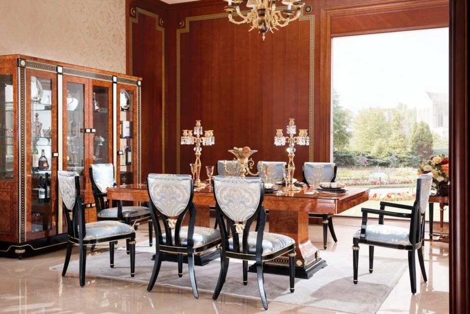 Jvmoebel Stuhl 4 Stühle Set Esszimmer Designer Holz Stuhl Garnitur