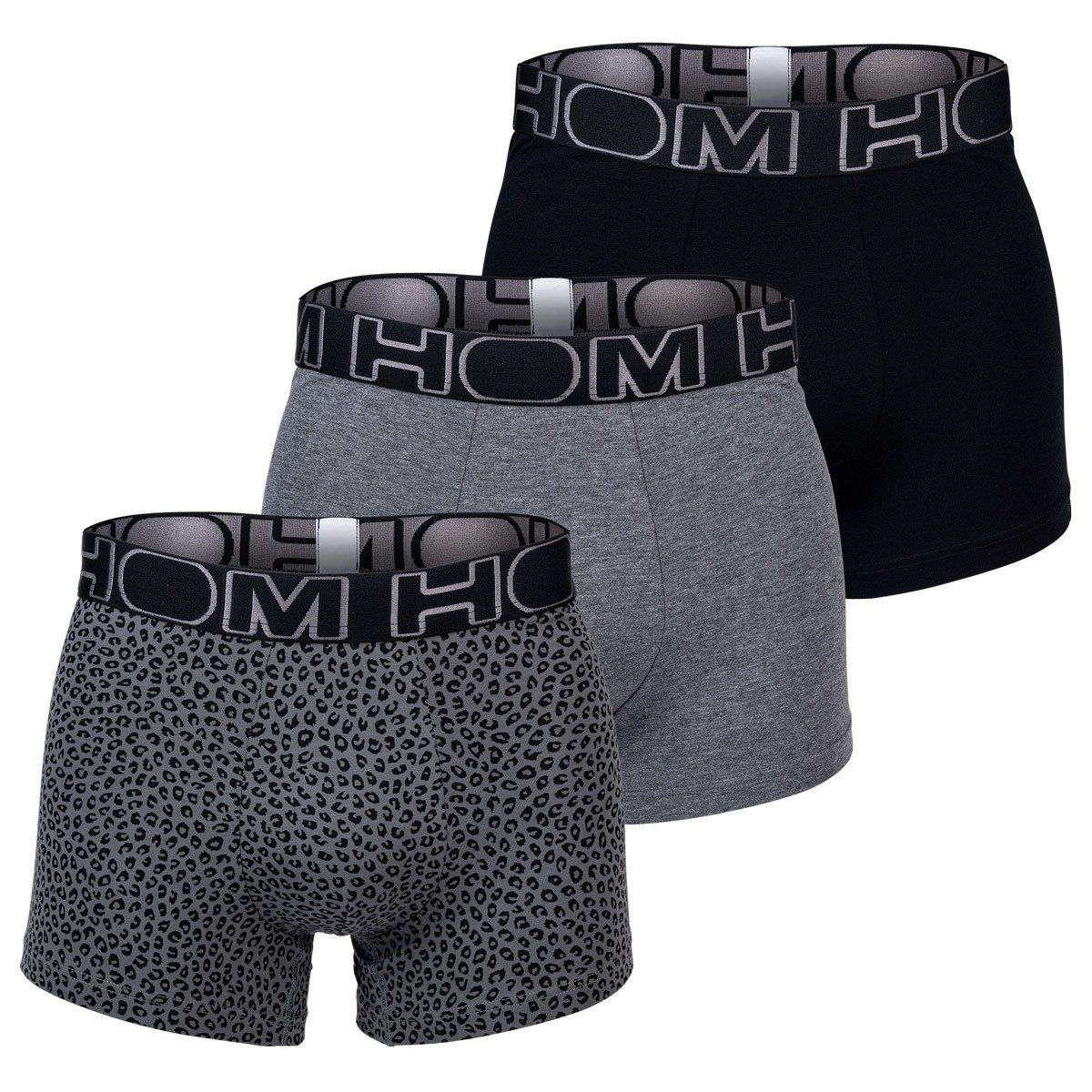 Hom Boxer Herren Trunks, 3er Pack - Bruce #2, Boxer Briefs, Elastischer ...