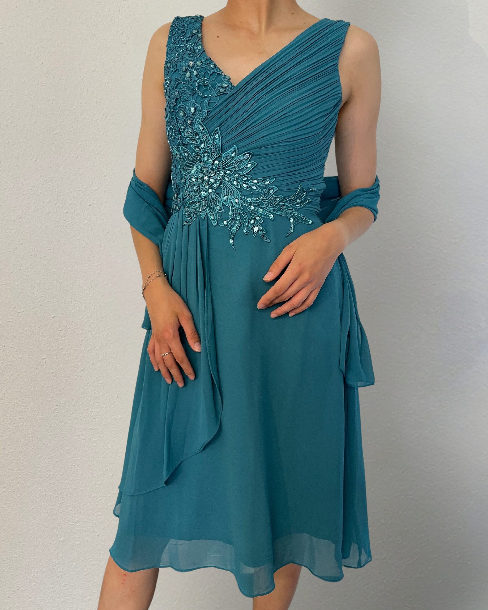 Verwunderlich Kleid Strass Bildbrend10603