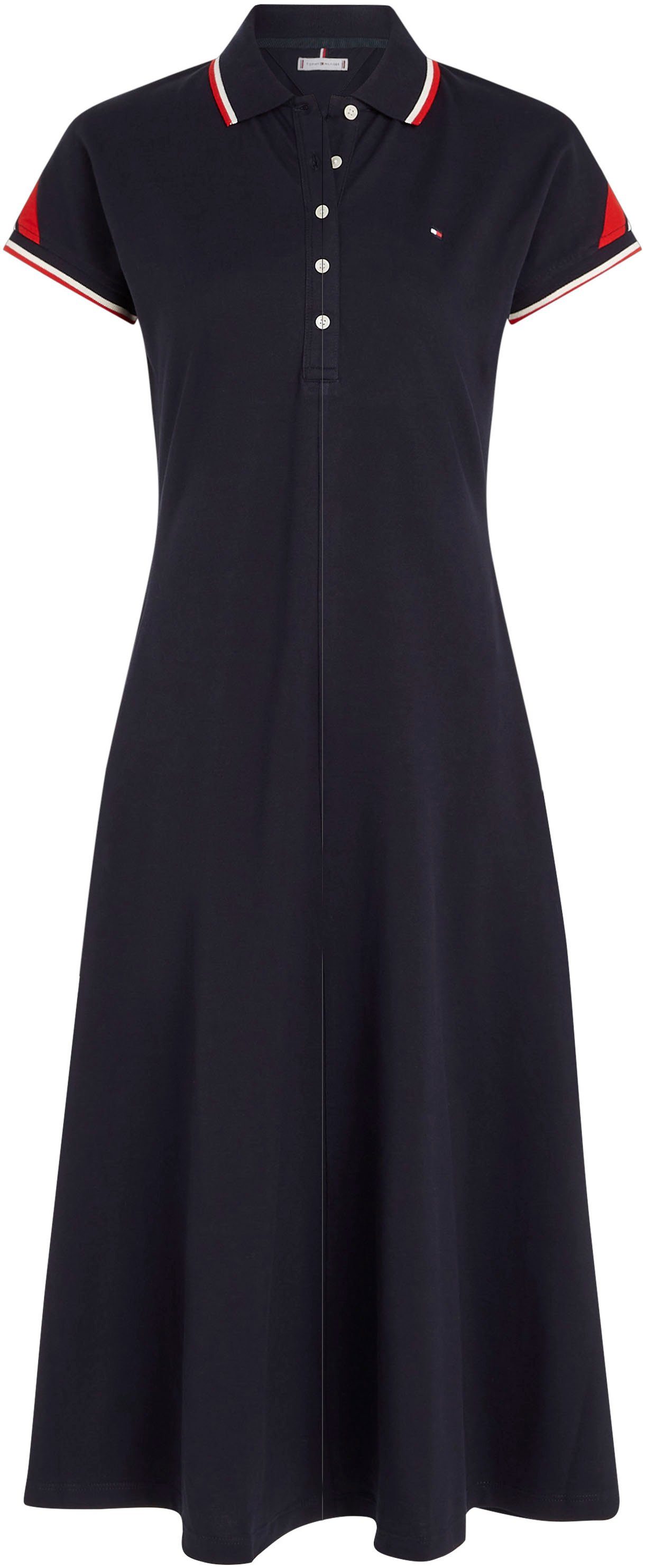 Tommy Hilfiger Polokleid Fandf Stp Slv Knee Polo Dress Mit