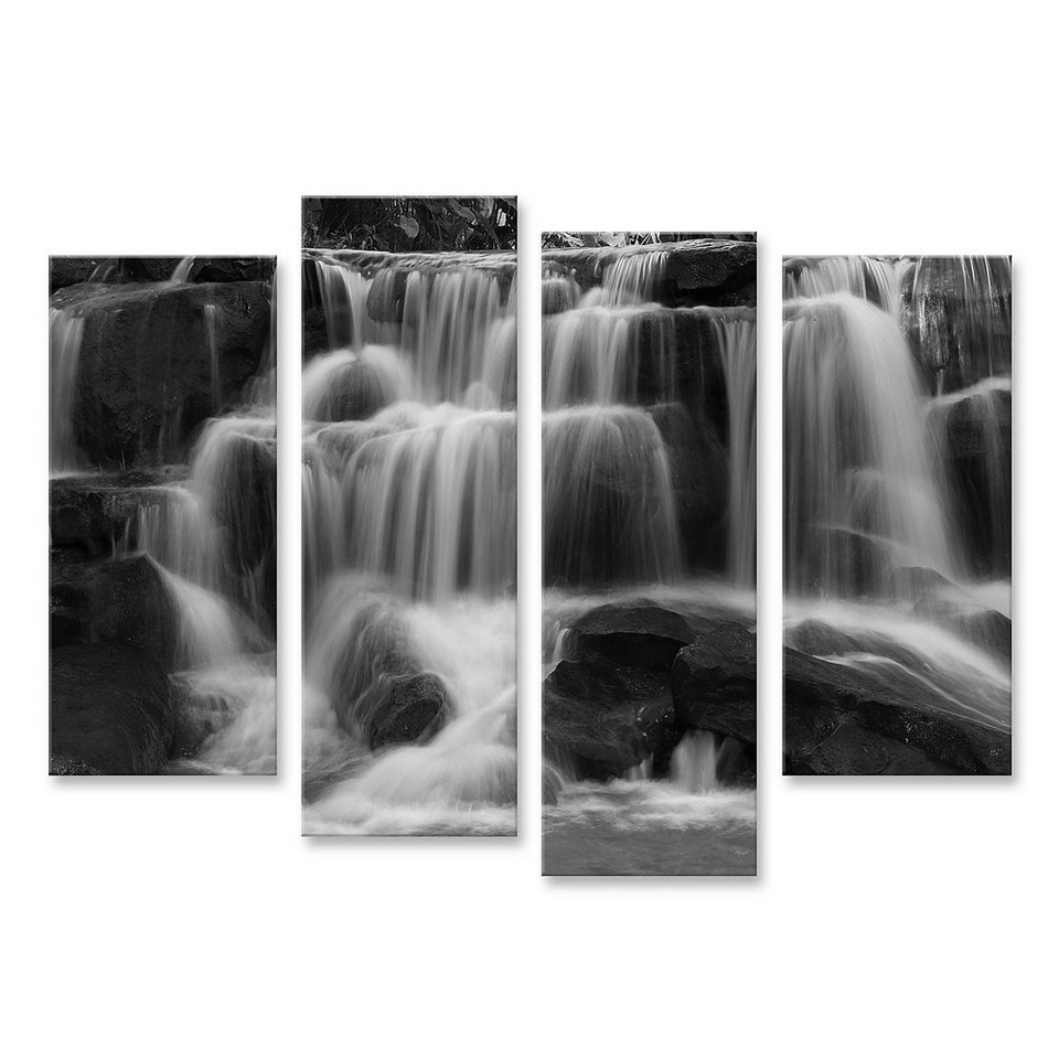 Islandburner Leinwandbild Bild Auf Leinwand Cascading Wasserfall In Der
