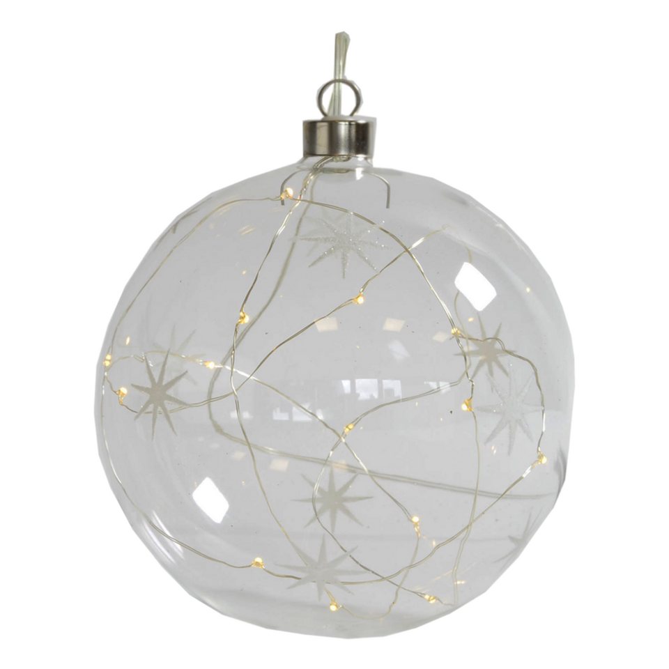 Bands Led Dekolicht Weihnachtsdeko Mit Led Beleuchtung Kugel Glas