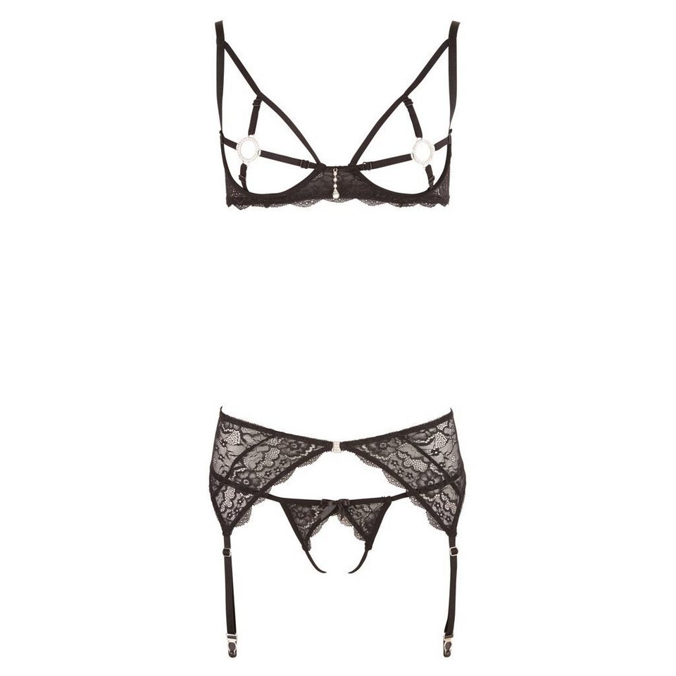 Abierta Fina Set Ouvert Bh Schmuckstrapsset S Xl 3 Tlg Bh