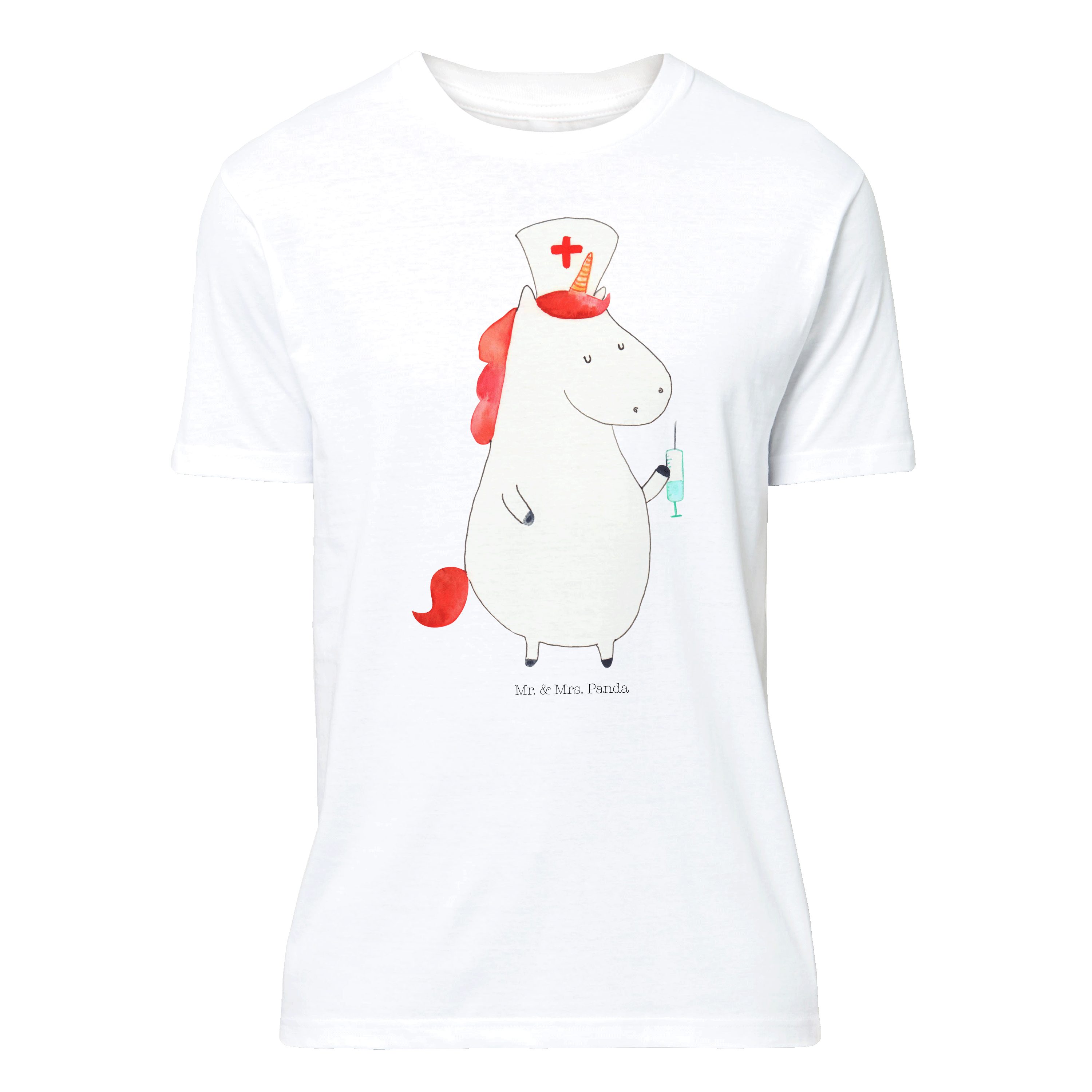 Mr And Mrs Panda T Shirt Einhorn Krankenschwester Weiß Geschenk