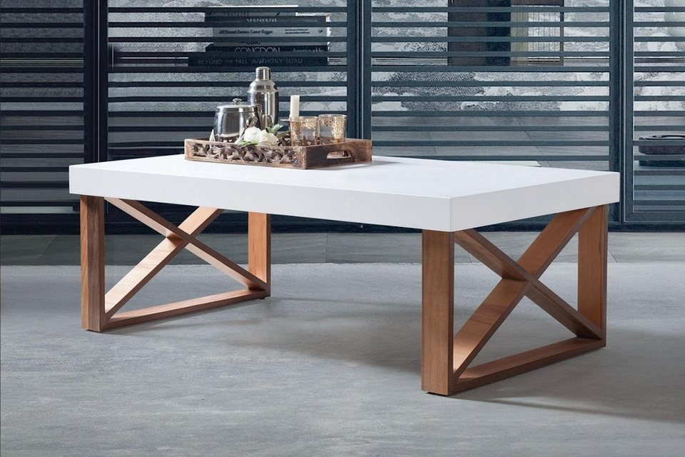 Jvmoebel Couchtisch Couchtisch Kaffeetisch Wohnzimmer Weiß Luxus