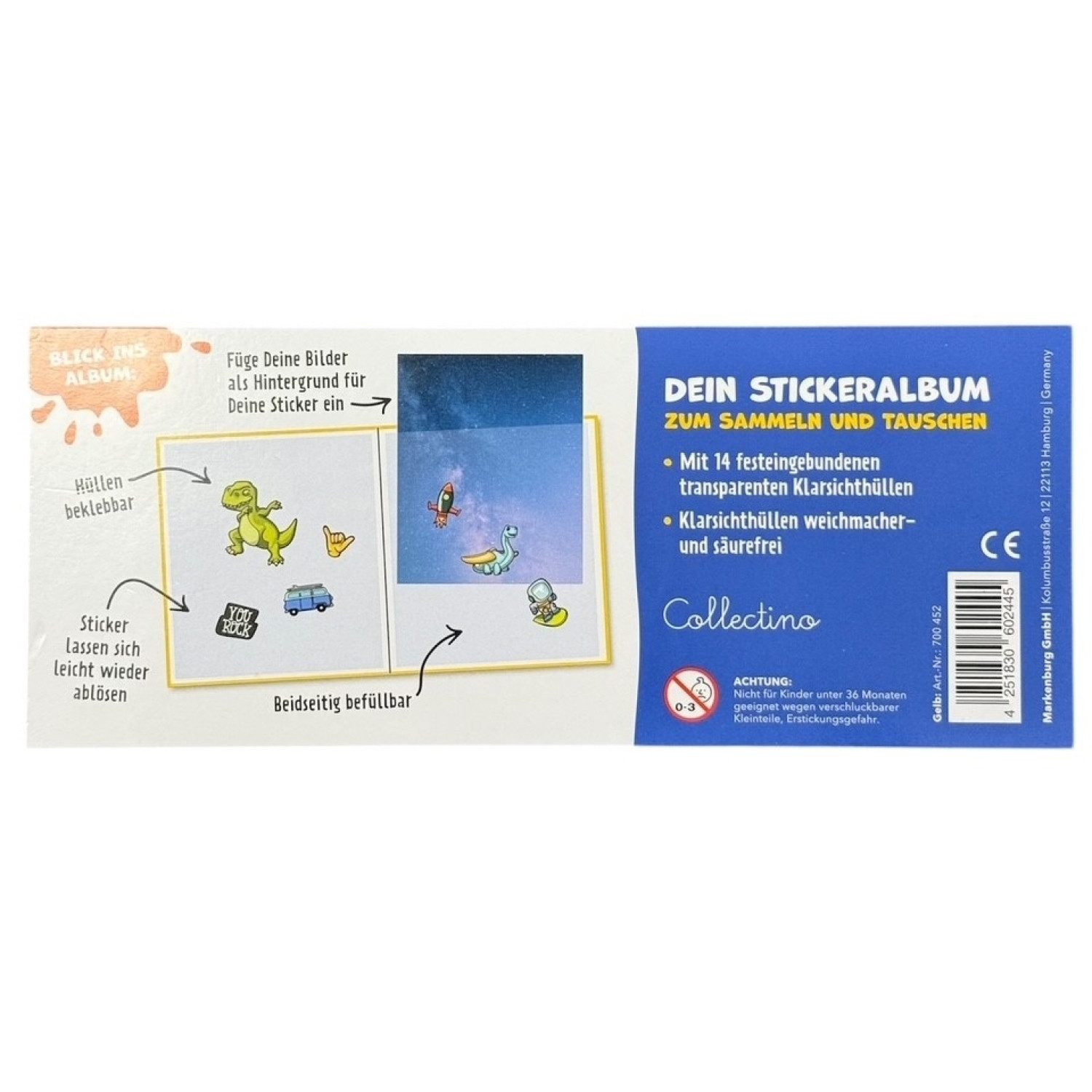 Ravensburger Stickerbuch Collectino Sammelalbum Stickeralbum inkl. 120 ...