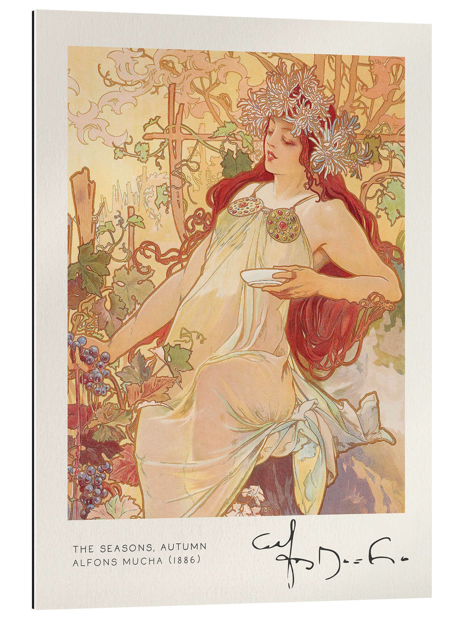 Posterlounge Xxl Wandbild Alfons Mucha Die Jahreszeiten Herbst