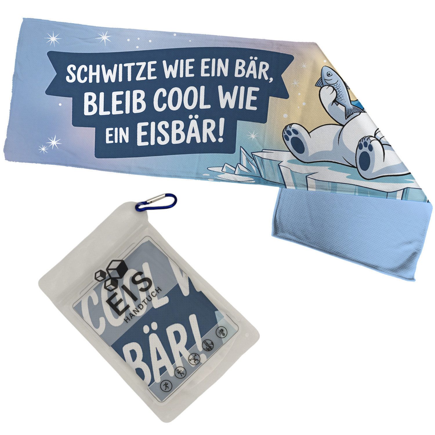 speecheese Sporthandtuch Schwitze wie ein Bär, bleib cool wie ein ...