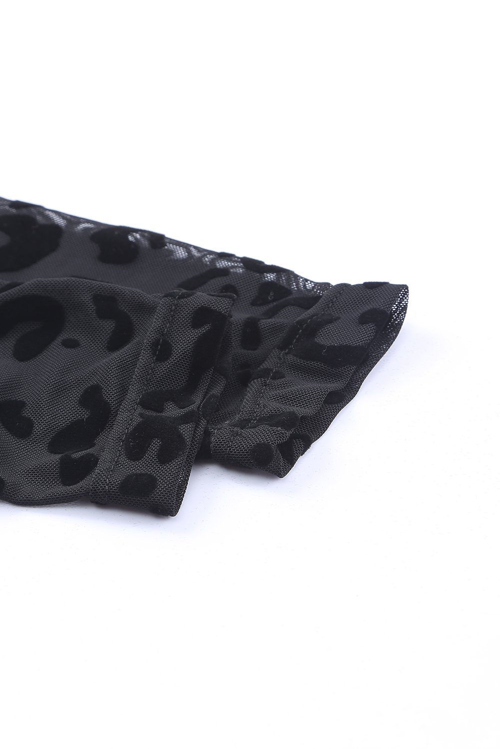 Organza Lingerie Body Langärmliger, leicht transparenter Body aus ...