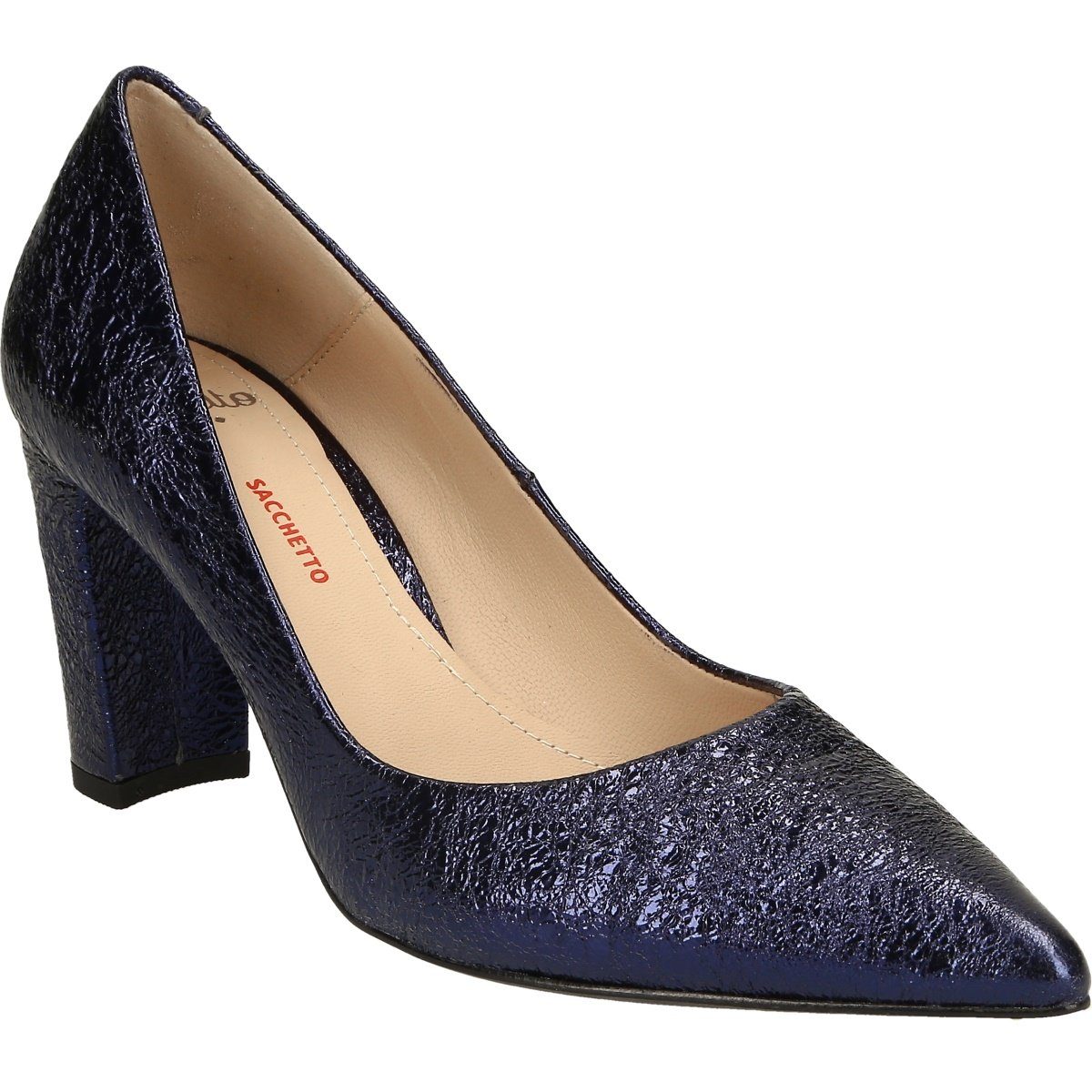 Perlato 10882 Pumps, Obermaterial: Metallisiertes Leder