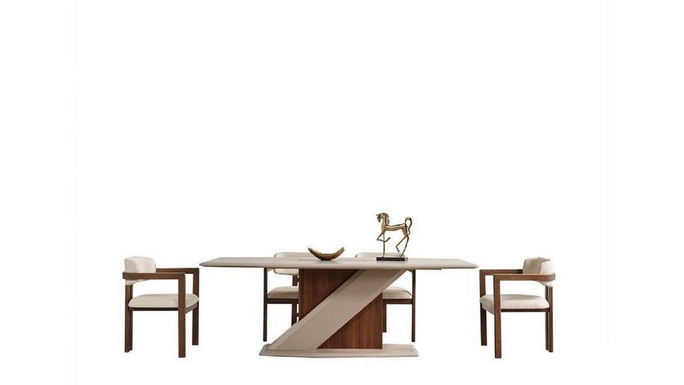 Jvmoebel Esszimmer Set Chic Set Besteht Aus Esstisch Und 6x Stühle Im