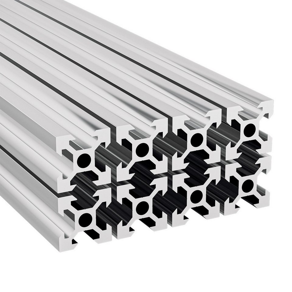 Clanmacy Profil Alu Profil Aluprofil 4x1000mm Nutprofil Aluminiumprofil