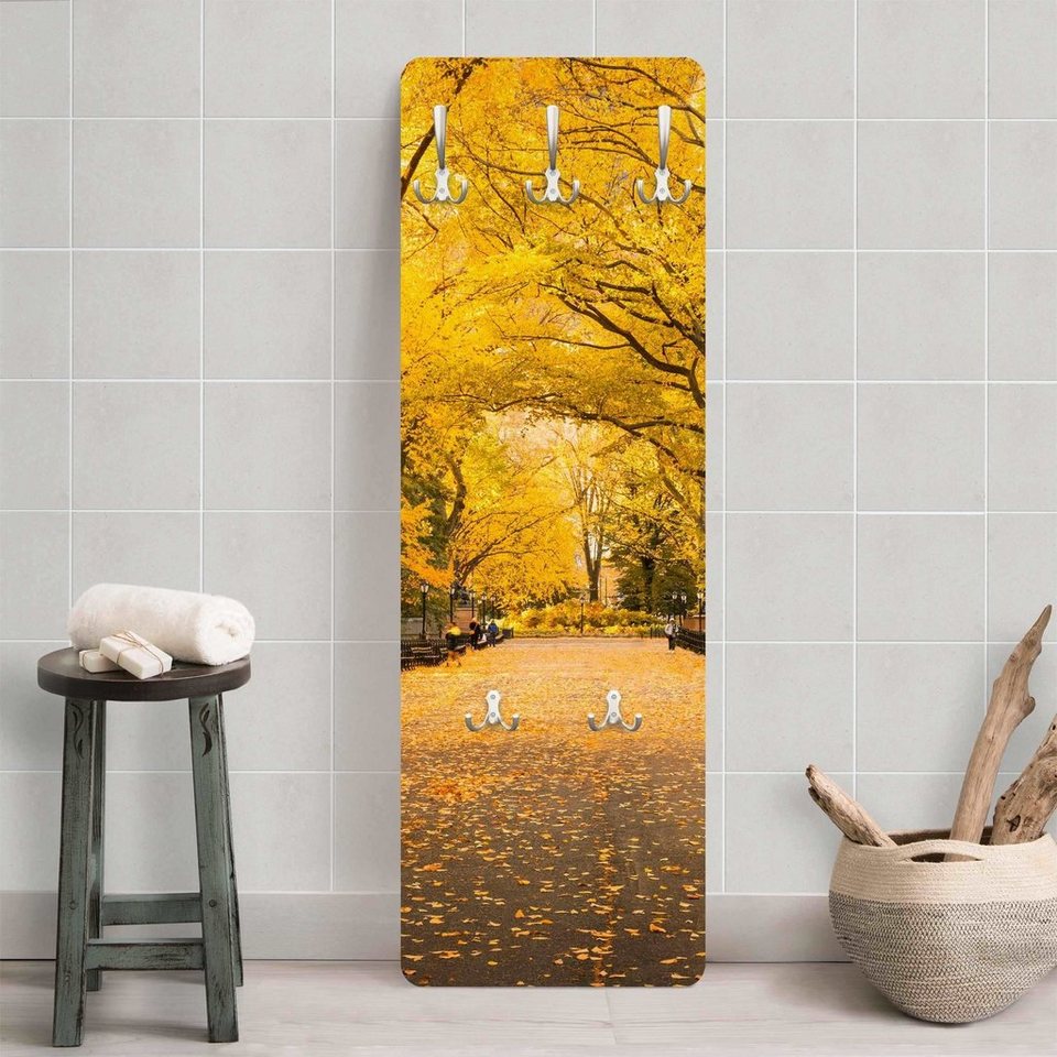 Bilderdepot24 Garderobenpaneel Orange Städte Skyline Herbst Im Central