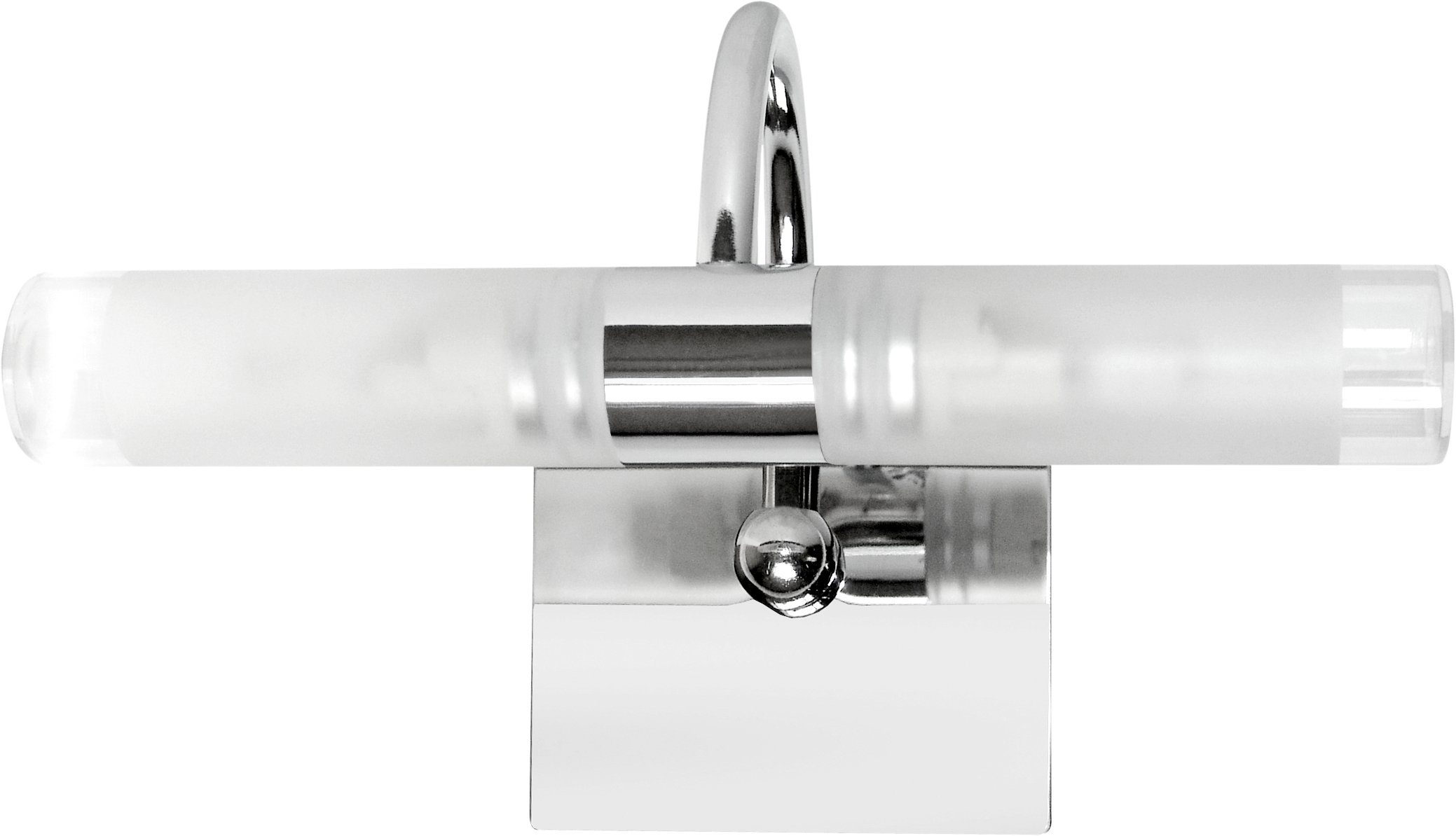 Licht-Erlebnisse Wandleuchte BALTIC, Wandlampe Chrom Glas Metall IP44 ...