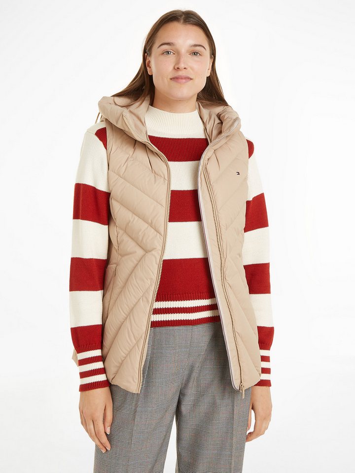 Tommy Hilfiger Steppweste Chevron Mw Padded Vest Mit Mittelstarker