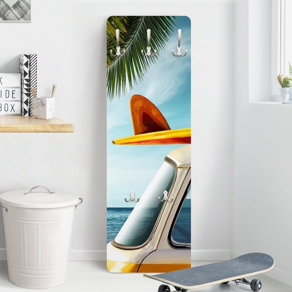 Bilderdepot24 Garderobenpaneel Design Botanik Tropisch Illustration