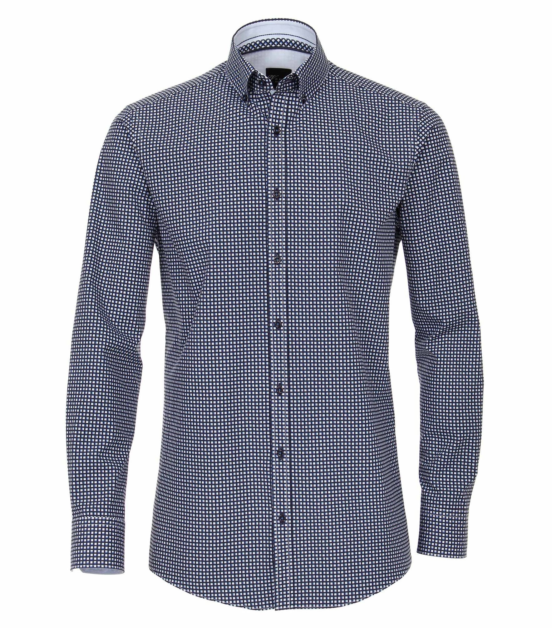 Langarmhemd Hemd Mit Modischem Druck Button Down