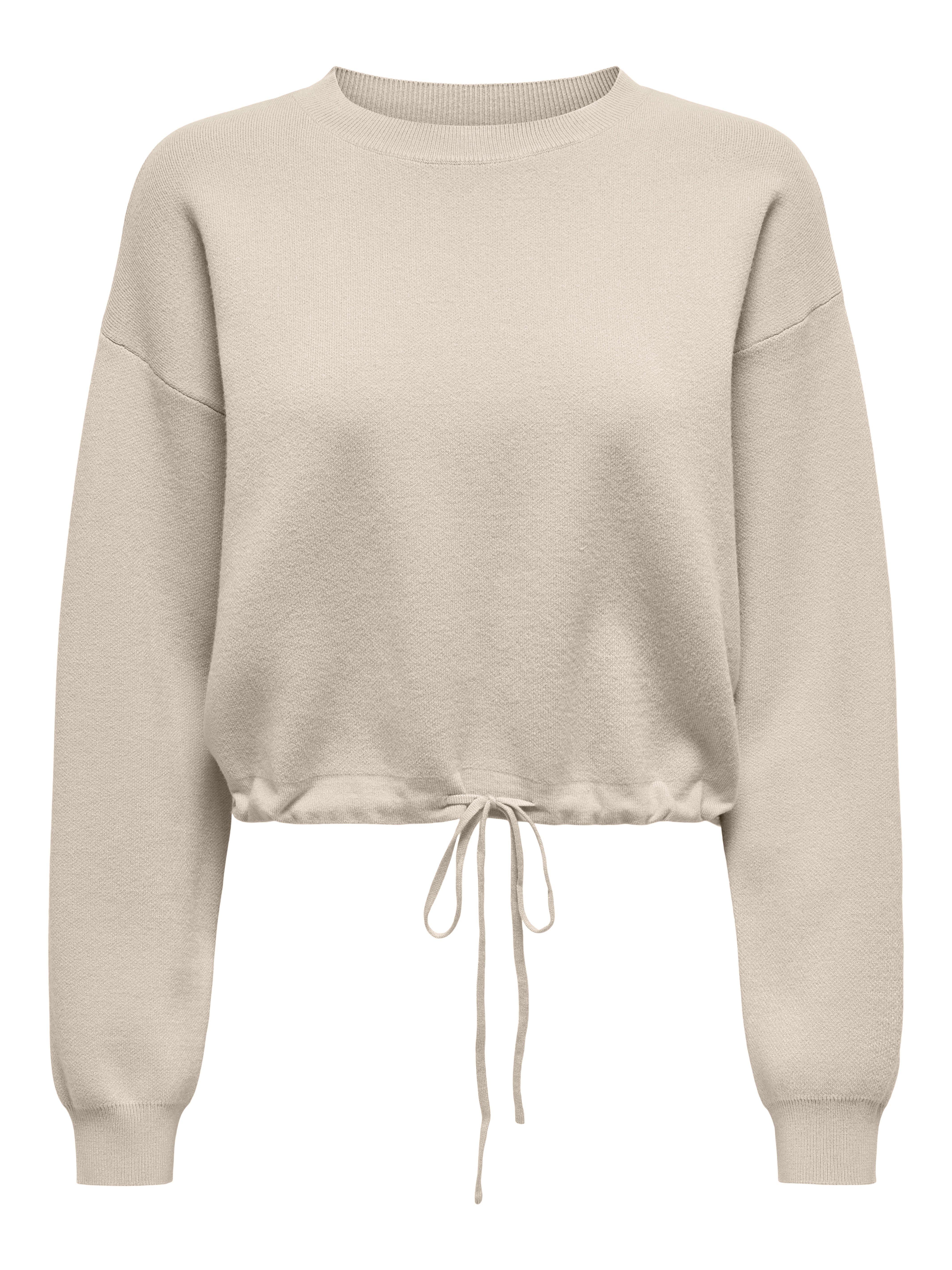 ONLY Strickpullover ONLSUMMER LIFE LS O-NECK STRING CC KNT