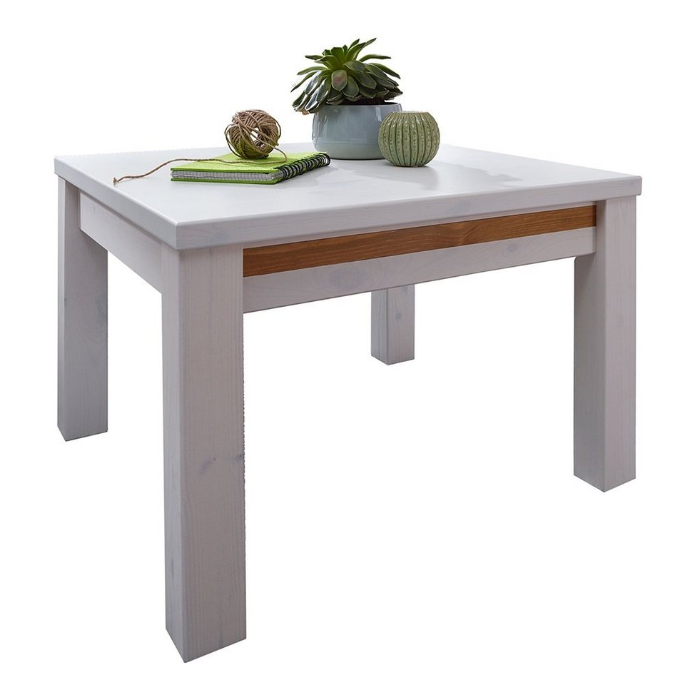 Lomadox Couchtisch Wilson 69 In Weiß Kiefer Massivholz Wohnzimmer B