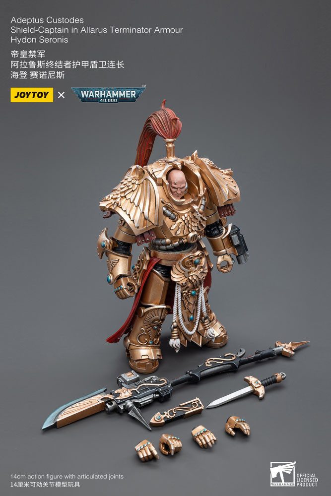Joytoy (CN) Actionfigur Warhammer 40k Adeptus Custodes Shield-Captain ...