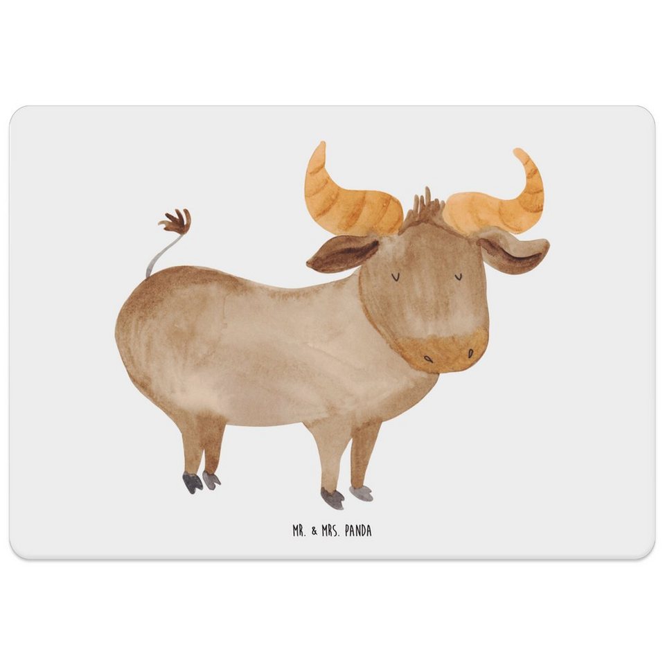 Platzset Sternzeichen Stier Weiß Geschenk Geburtstag April