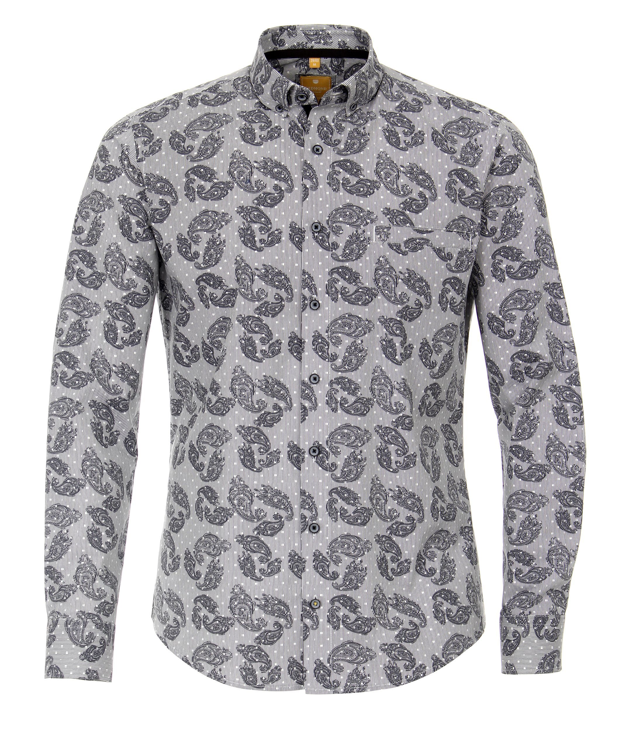 Redmond Langarmhemd Modern Fit Modischer Print Online Kaufen Otto