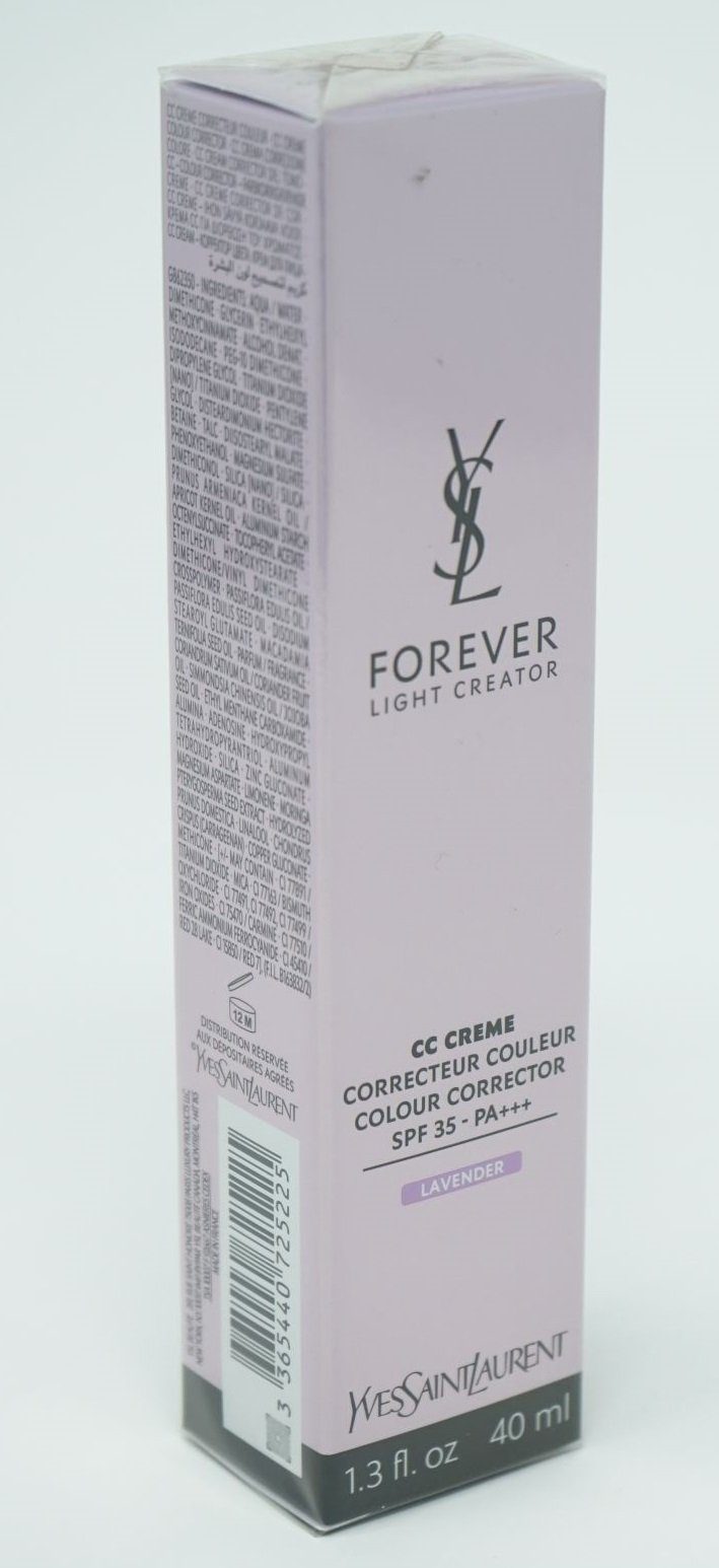 YVES SAINT LAURENT Foundation YSL Forever Light Creator CC Creme SPF 35 Corrector 40ml Lavender