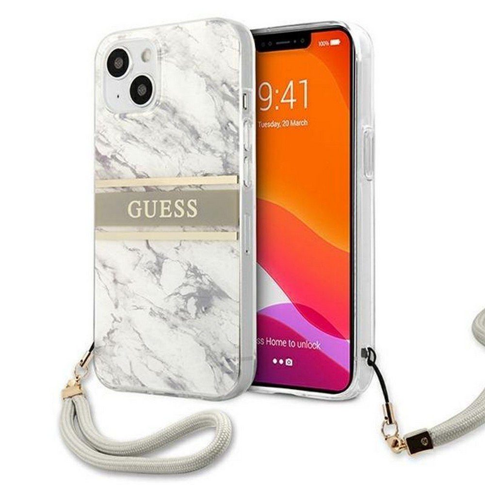 Guess Handyhülle Original Case Guess Marble Strap Hardcase