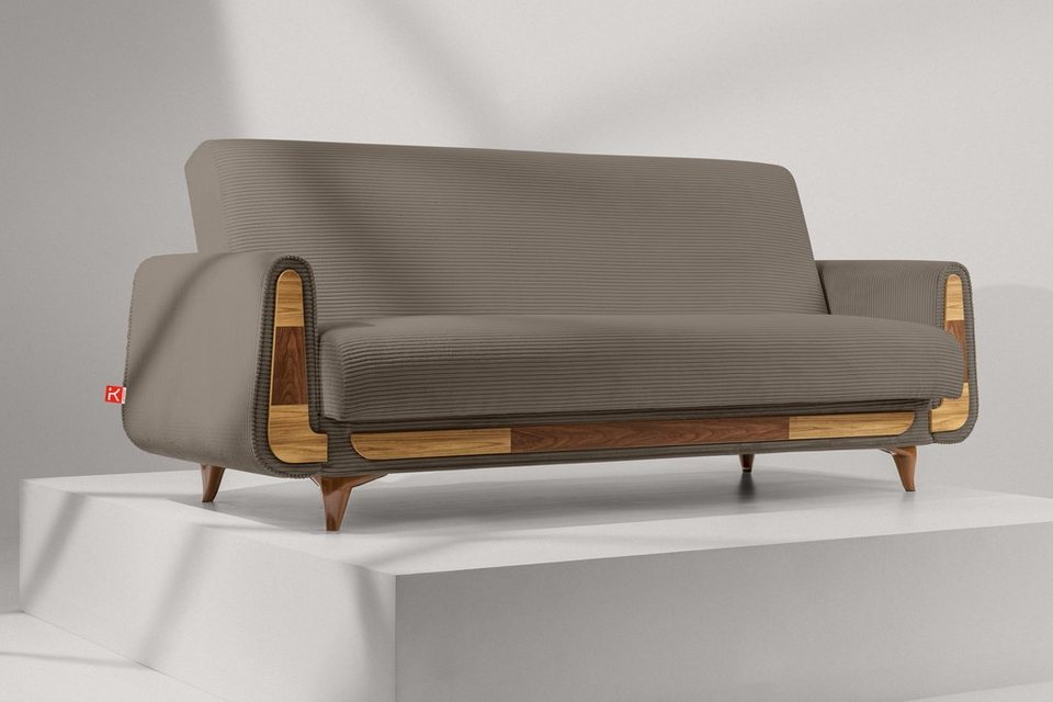 Konsimo 3 Sitzer Gustavo Ii Sofa 3 Personen Hergestellt In Der Eu Mit