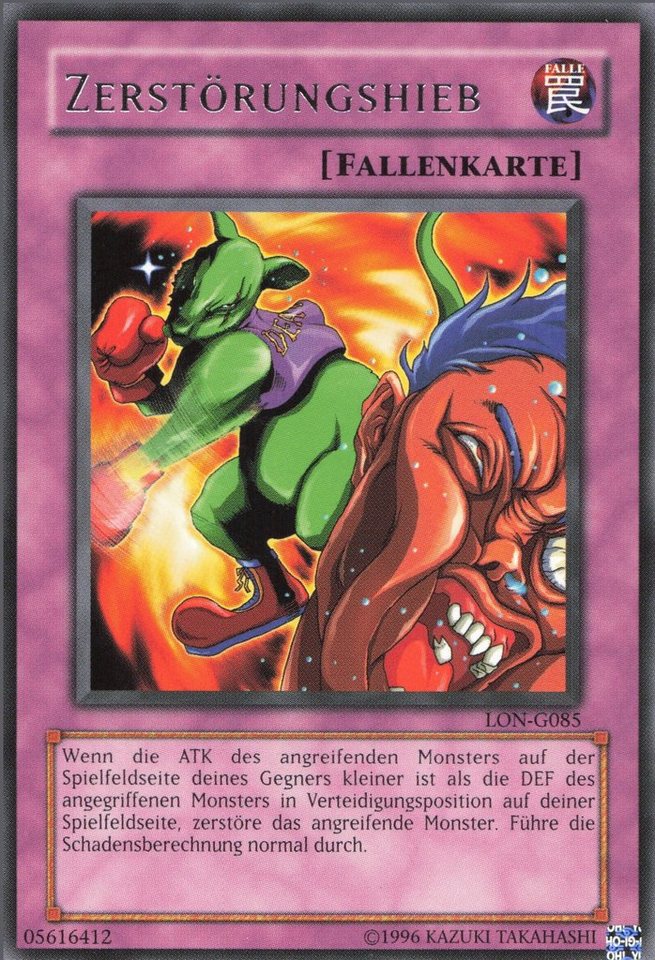 Recollectibles Sammelkarte Yugioh Karte Zerstörungshieb V 1 Deutsch