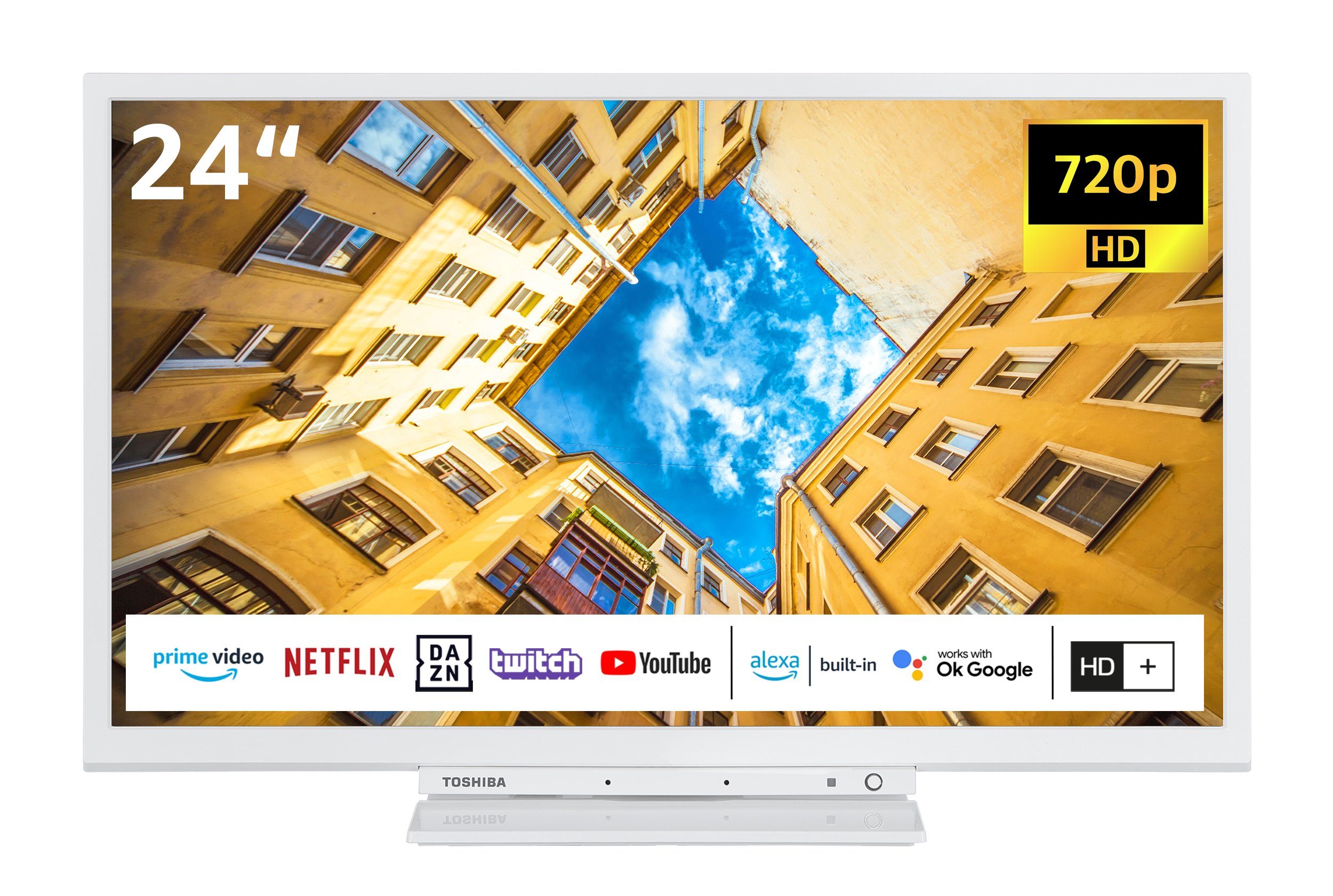 Toshiba 24WK3C64DAY LCD-LED Fernseher (60 cm/24 Zoll, HD-ready, Smart ...