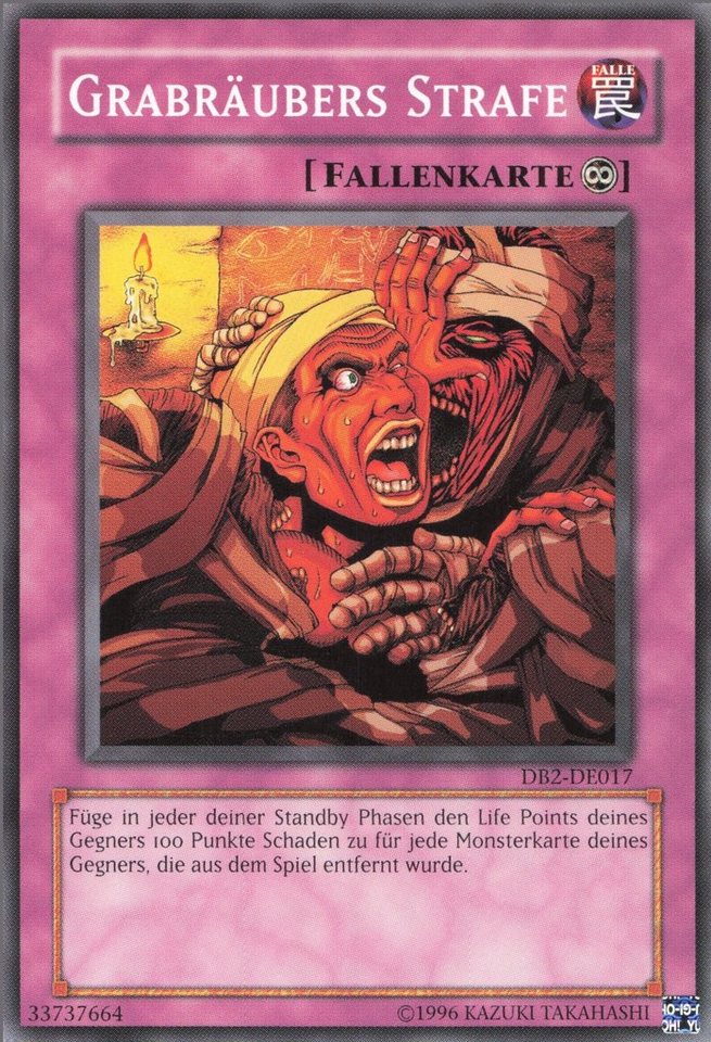 Recollectibles Sammelkarte Yugioh Karte Grabräubers Strafe Deutsch Yu