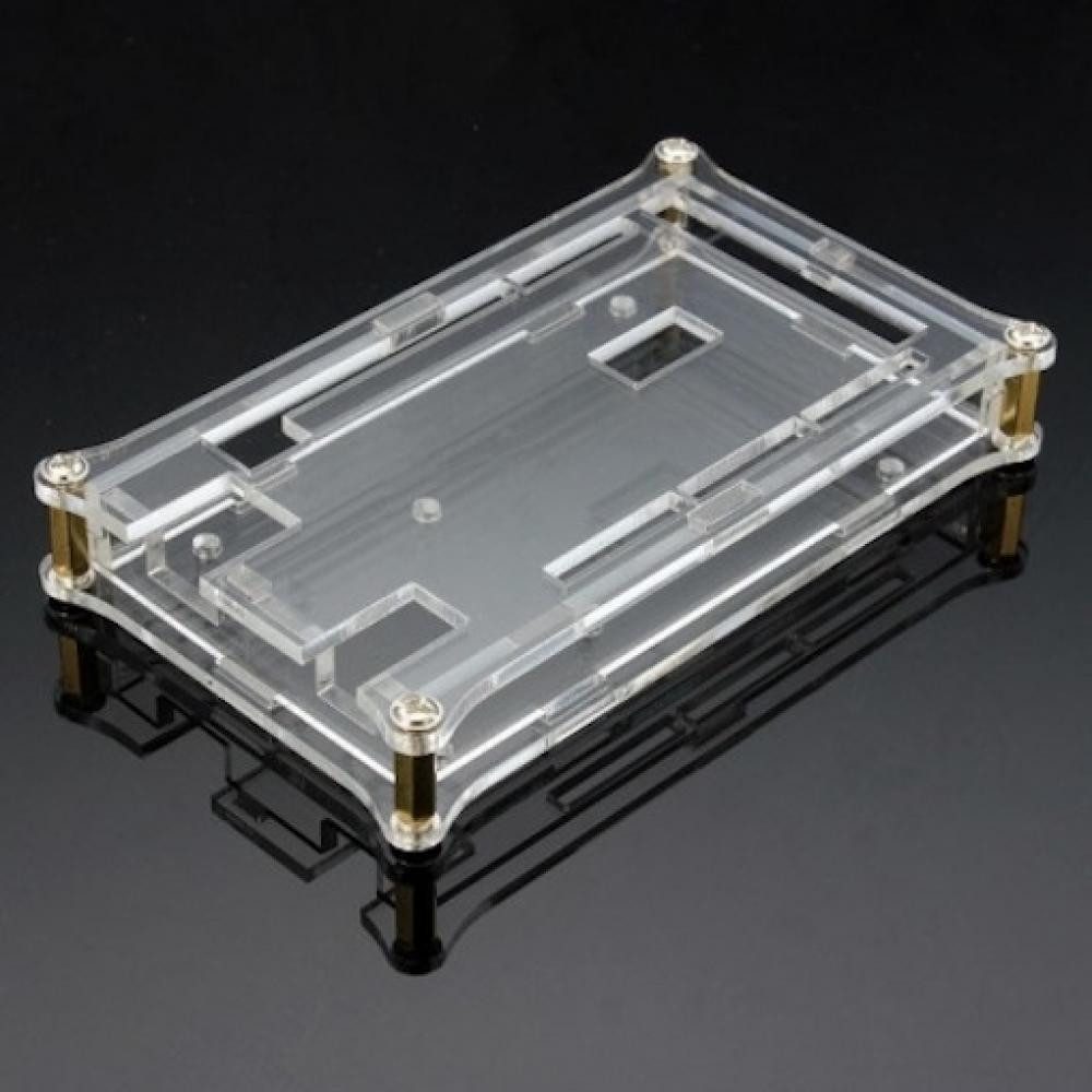 BerryBase PC-Gehäuse Acryl Gehäuse für Arduino Mega - transparent, PC Case