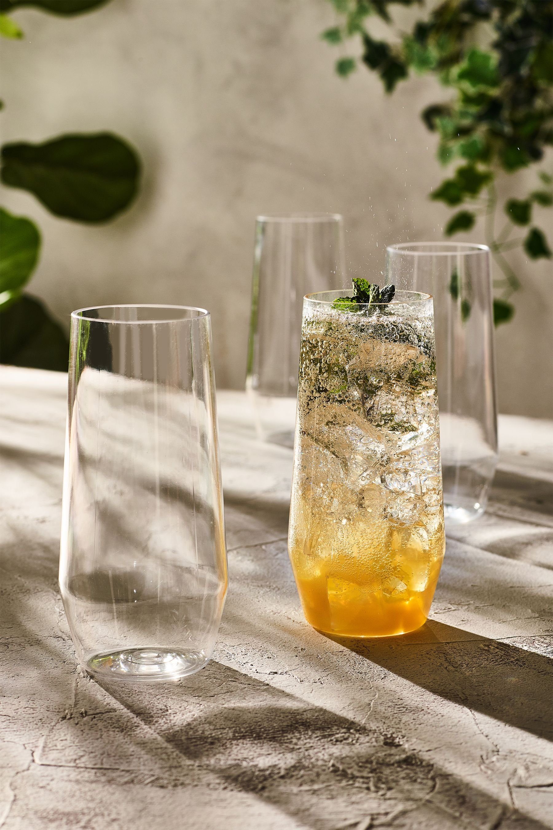 Next Tumbler Glas Set Mit 4 Bruchsicheren Kunststoffgläsern Polyacryl