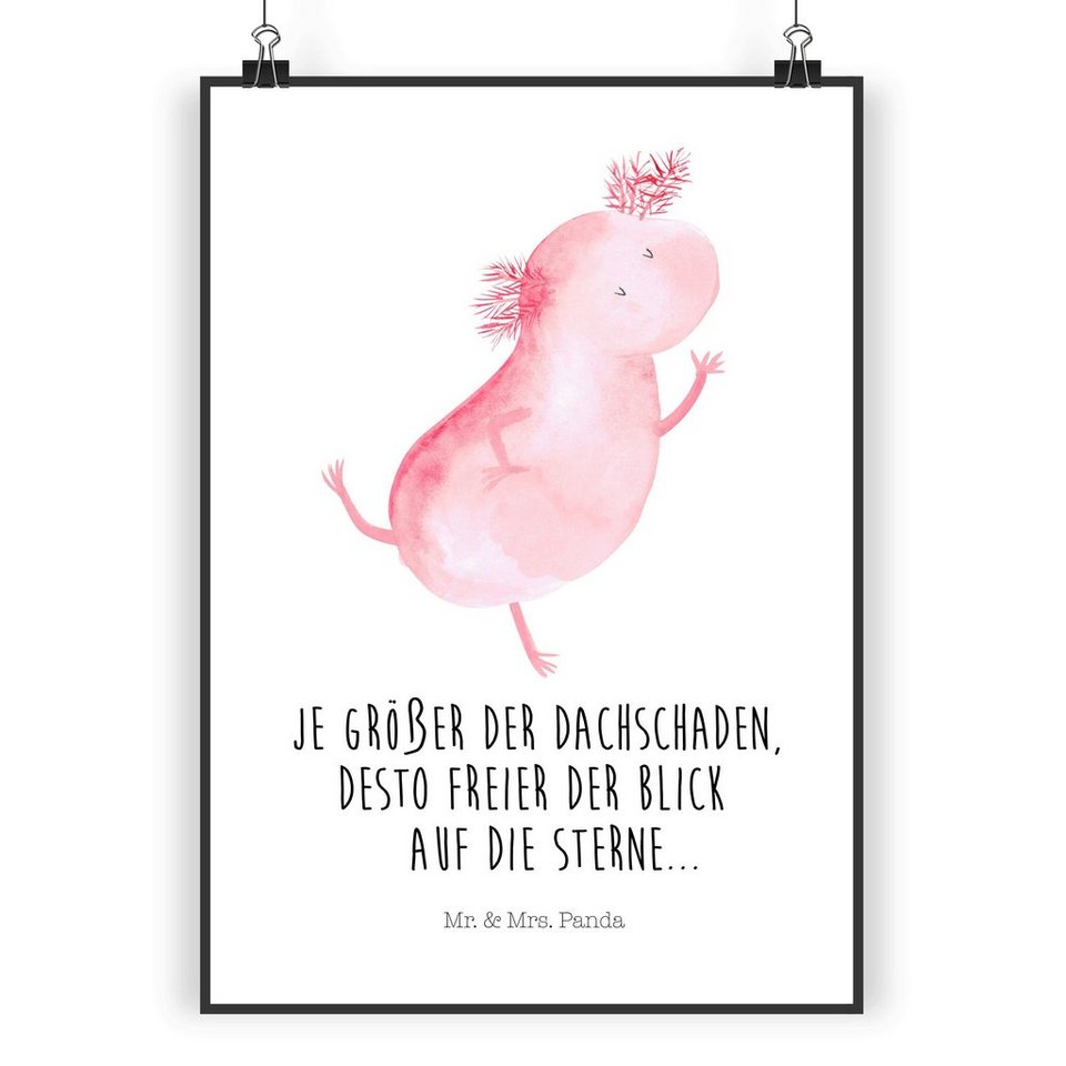 Mr. & Mrs. Panda Poster Axolotl tanzt, Poster, Posterdruck, Kunstdruck ... Mr. & Mrs. Panda Poster Axolotl tanzt, Poster, Posterdruck, Kunstdruck ...