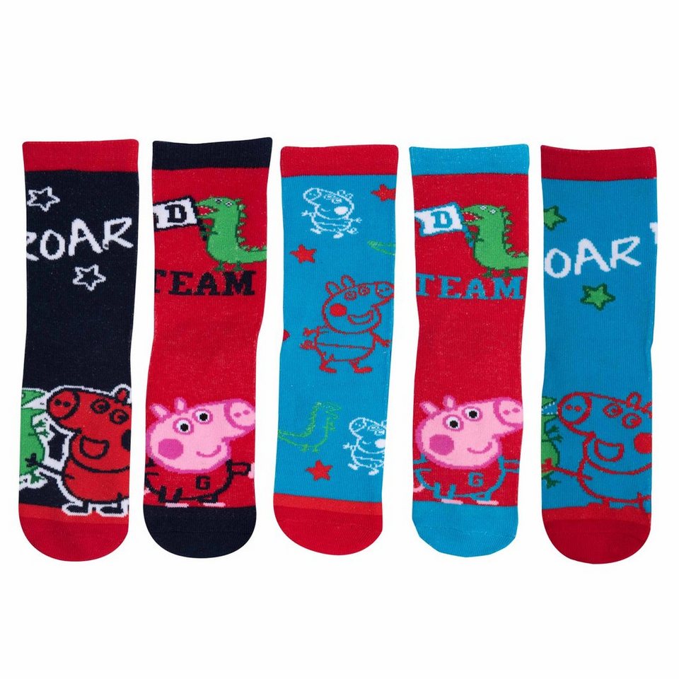 United Labels® Socken Peppa Wutz Socken Für Jungen Kinder Sneaker