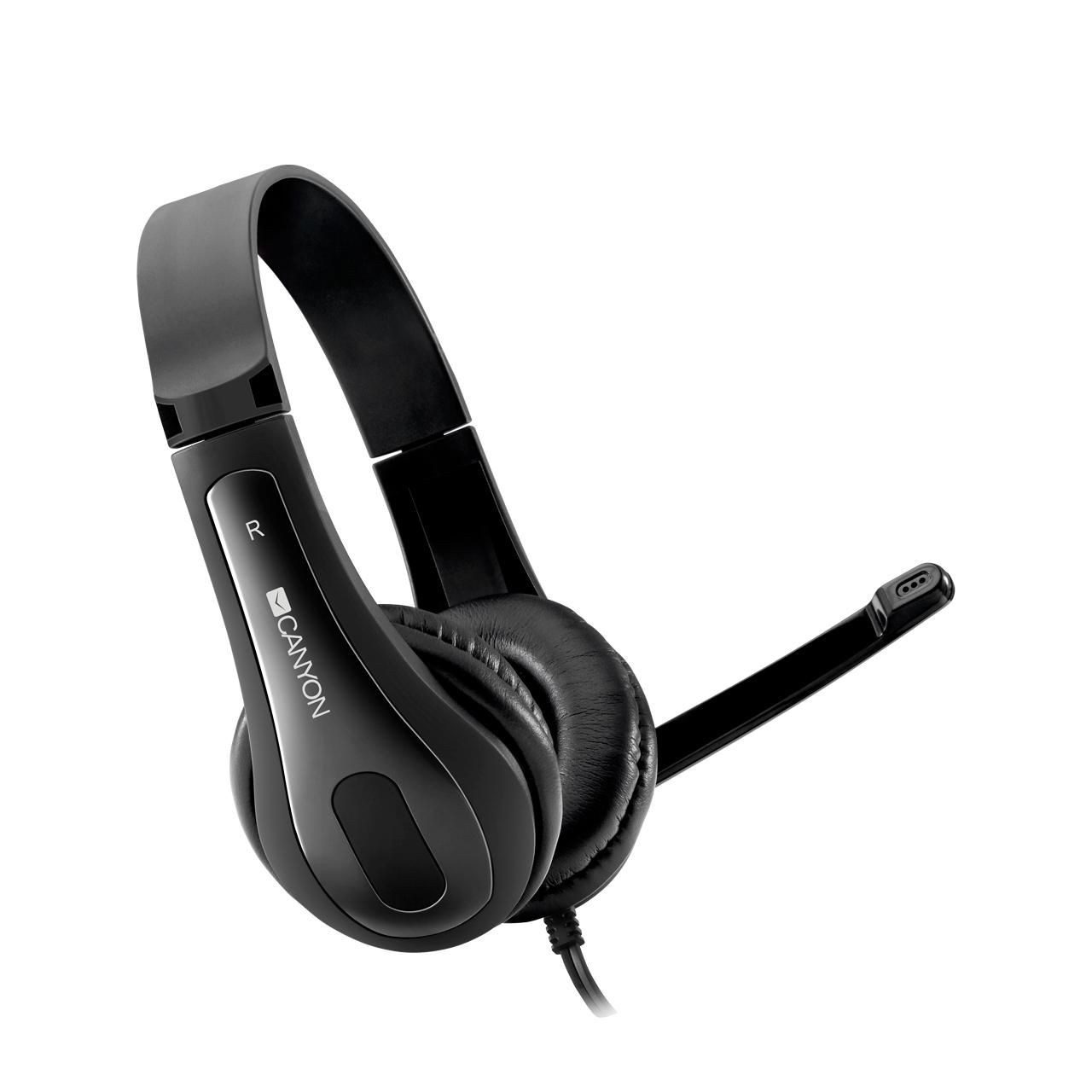 Canyon CANYON Headset HSC-1 3.5mm Klinke Mikrofon black retail Headset