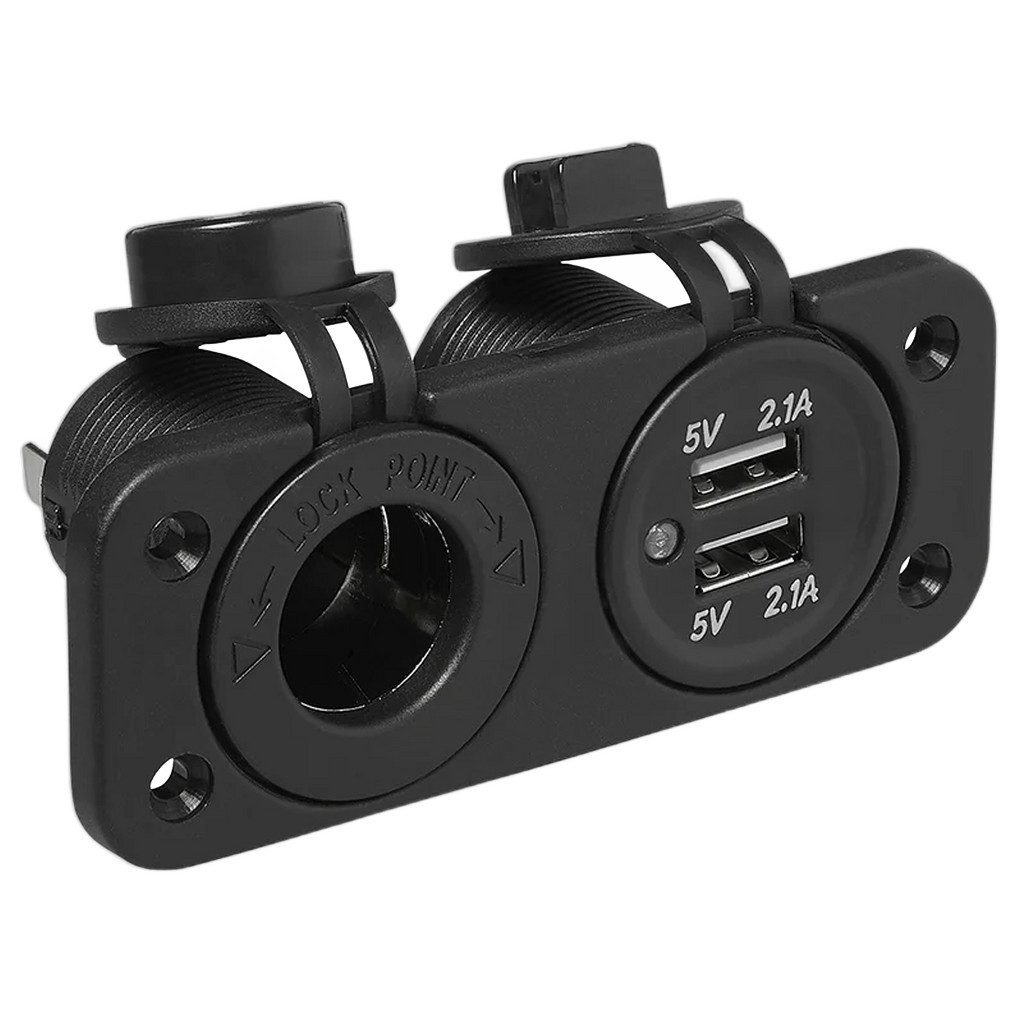 ProPlus Steckdose Einbau Kit: Steckdose DIN + USB Doppel-steckdose Typ ...