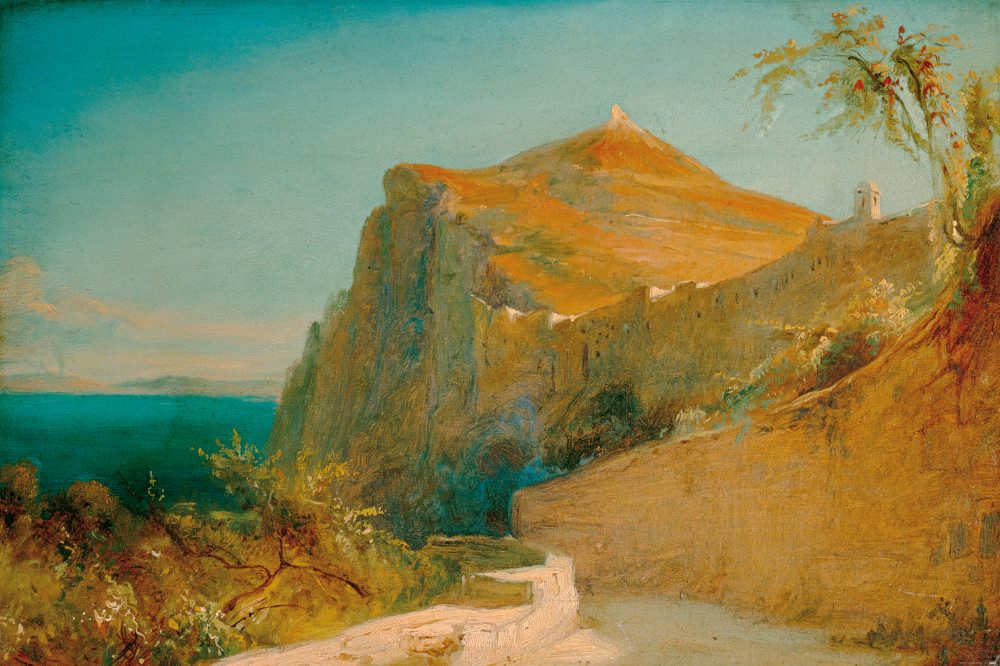 1art1 Poster Carl Blechen Kunstdruck Bild - Tiberiusfelsen Auf Capri, Print