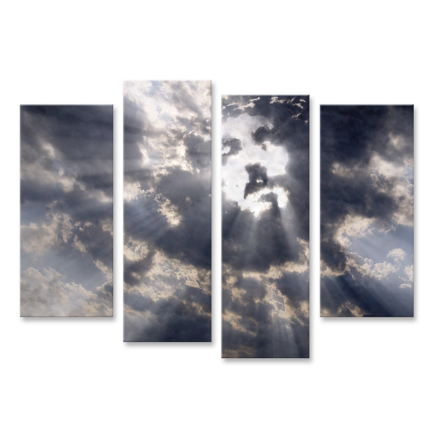 islandburner Leinwandbild »Bild auf Leinwand Antlitz Christi In Den Himmel Wandbild Leinwandbild ...