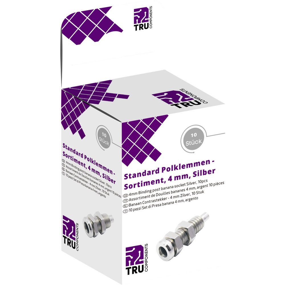 TRU COMPONENTS TRU COMPONENTS Laborsteckverbinder-Sortiment Buchse ...