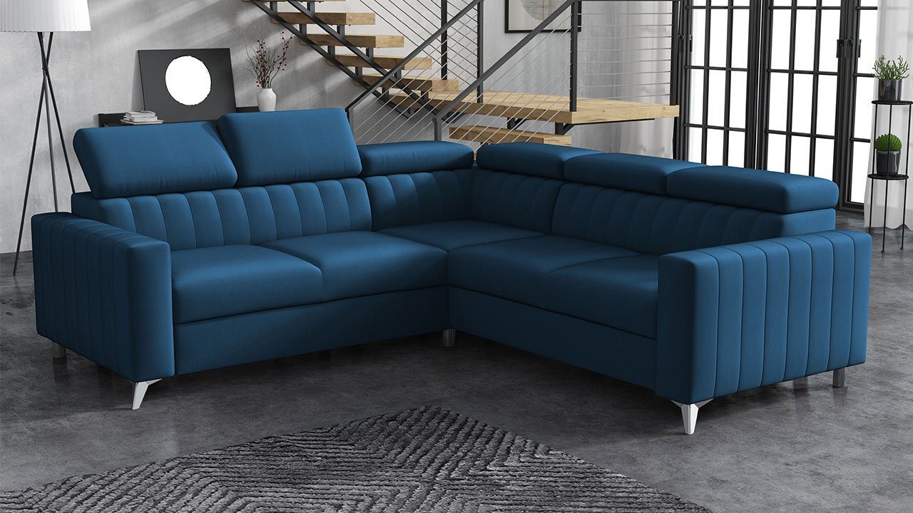 Mirjan24 Ecksofa Milano 2r2 Mit Bettkasten Und Schlaffunktion