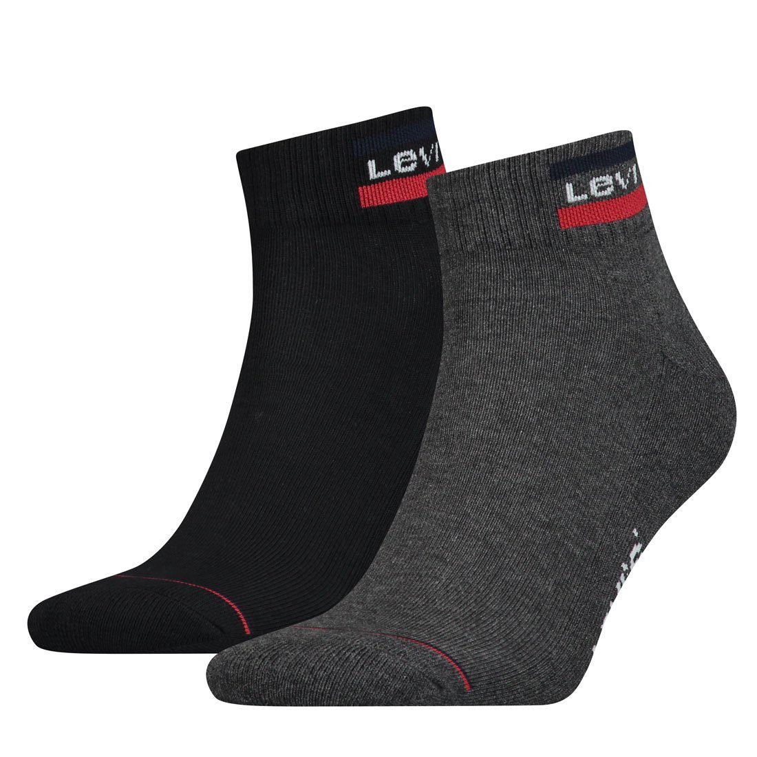 Levi's® Kurzsocken Unisex Socken 2er Pack Baumwolle (Packung, 2er Pack)