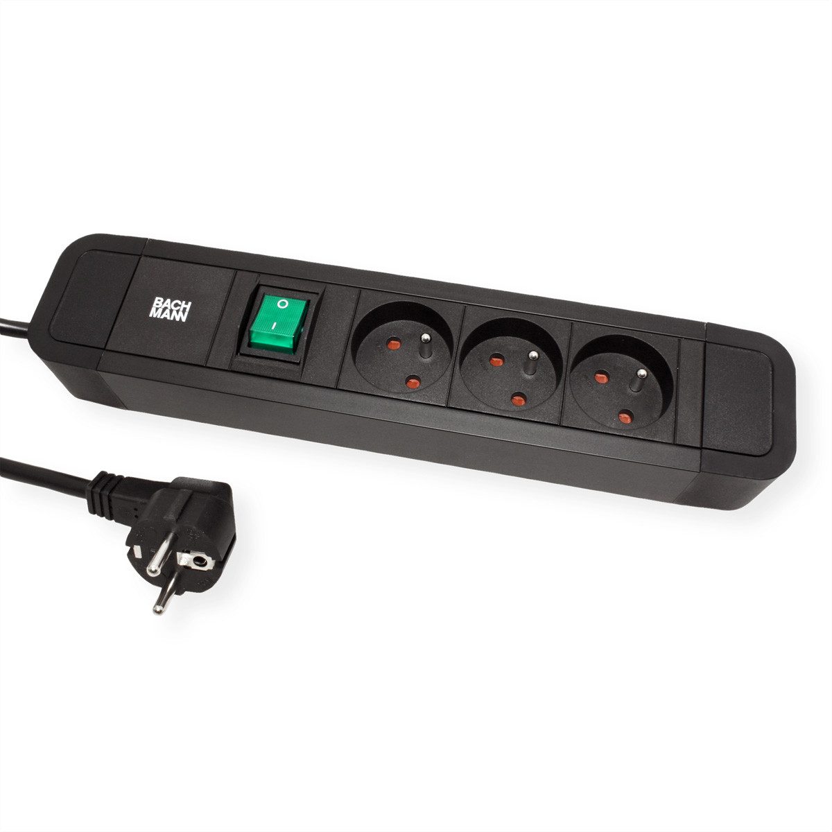 Bachmann PRIMO 2 3xUTE 1xSchalter 2,0m CEE7/7 Steckdosenleiste ...