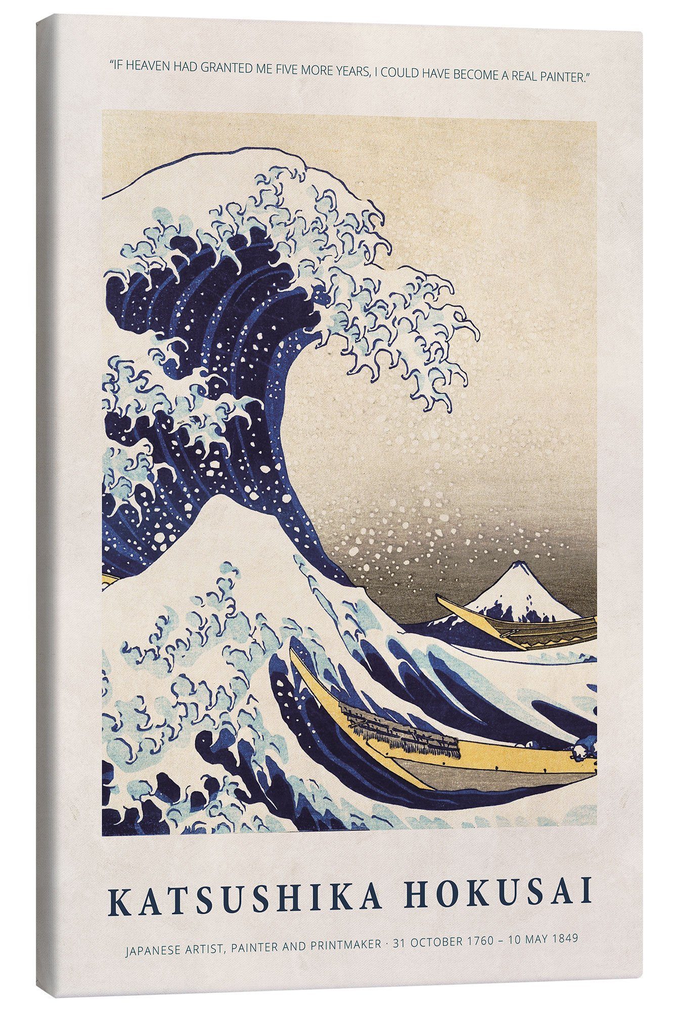 Posterlounge Leinwandbild Katsushika Hokusai I Could Have Become A