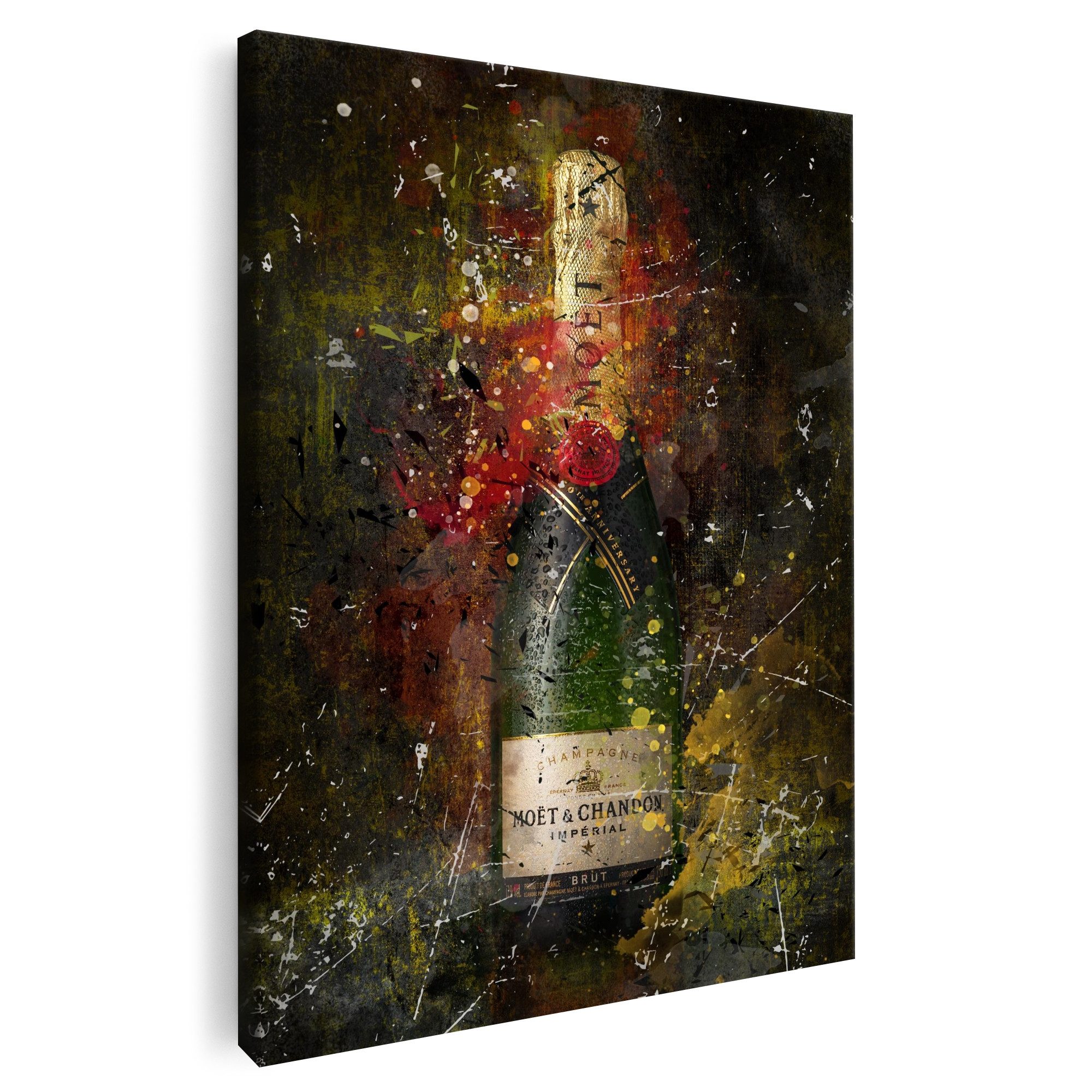 Artmazing Leinwandbild Bubbles Of Elegance, XXL Leinwand 120x80, Poster & Kunstdrucke, Bubbles ...
