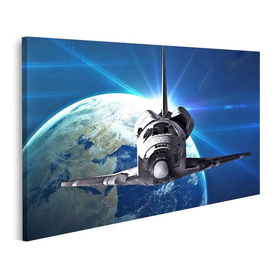islandburner Leinwandbild »Bild auf Leinwand Raumfähre Ausziehen Auf ... islandburner Leinwandbild »Bild auf Leinwand Raumfähre Ausziehen Auf ...