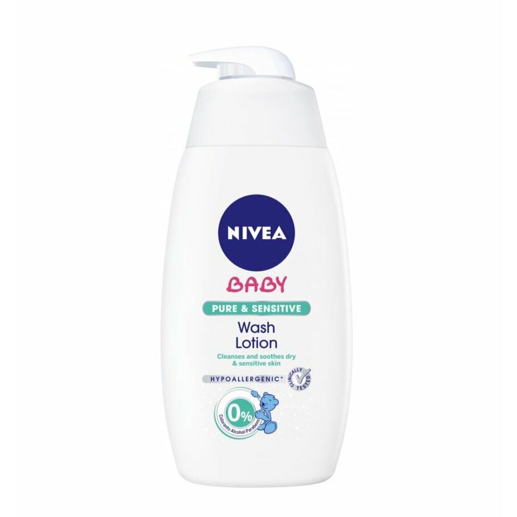 Nivea Bademilch Baby Gesicht-, Körper- und Haarwäsche Pure & Sensitive 500ml