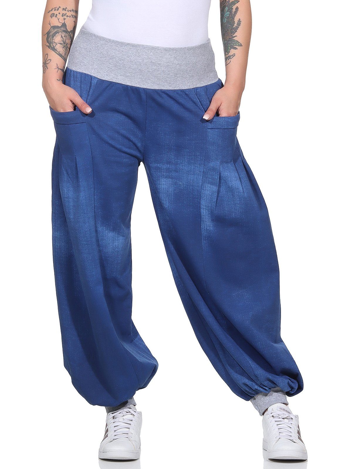 Cleo Style Haremshosejodhpur Hose Haremshose 4452 34 38 Dunkelblau