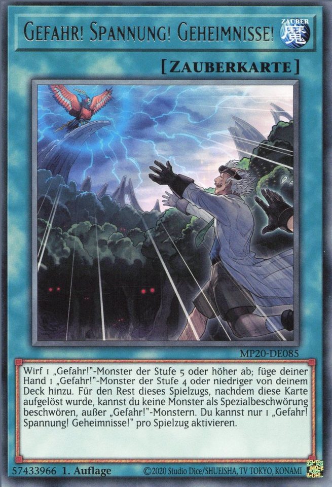 ᐅ Recollectibles Sammelkarte Yugioh Karte Gefahr Spannung Geheimnisse